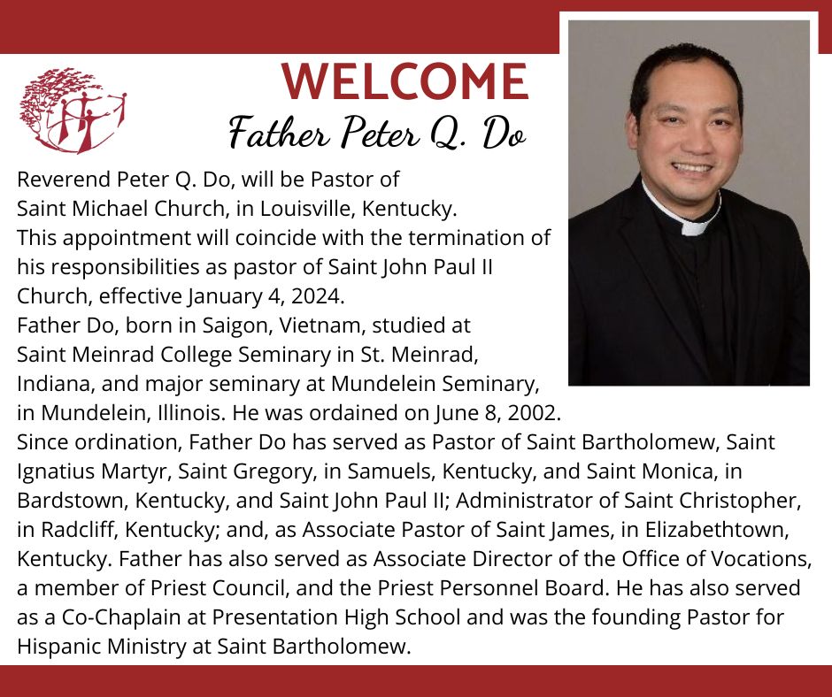 Welcome Fr. Peter Do